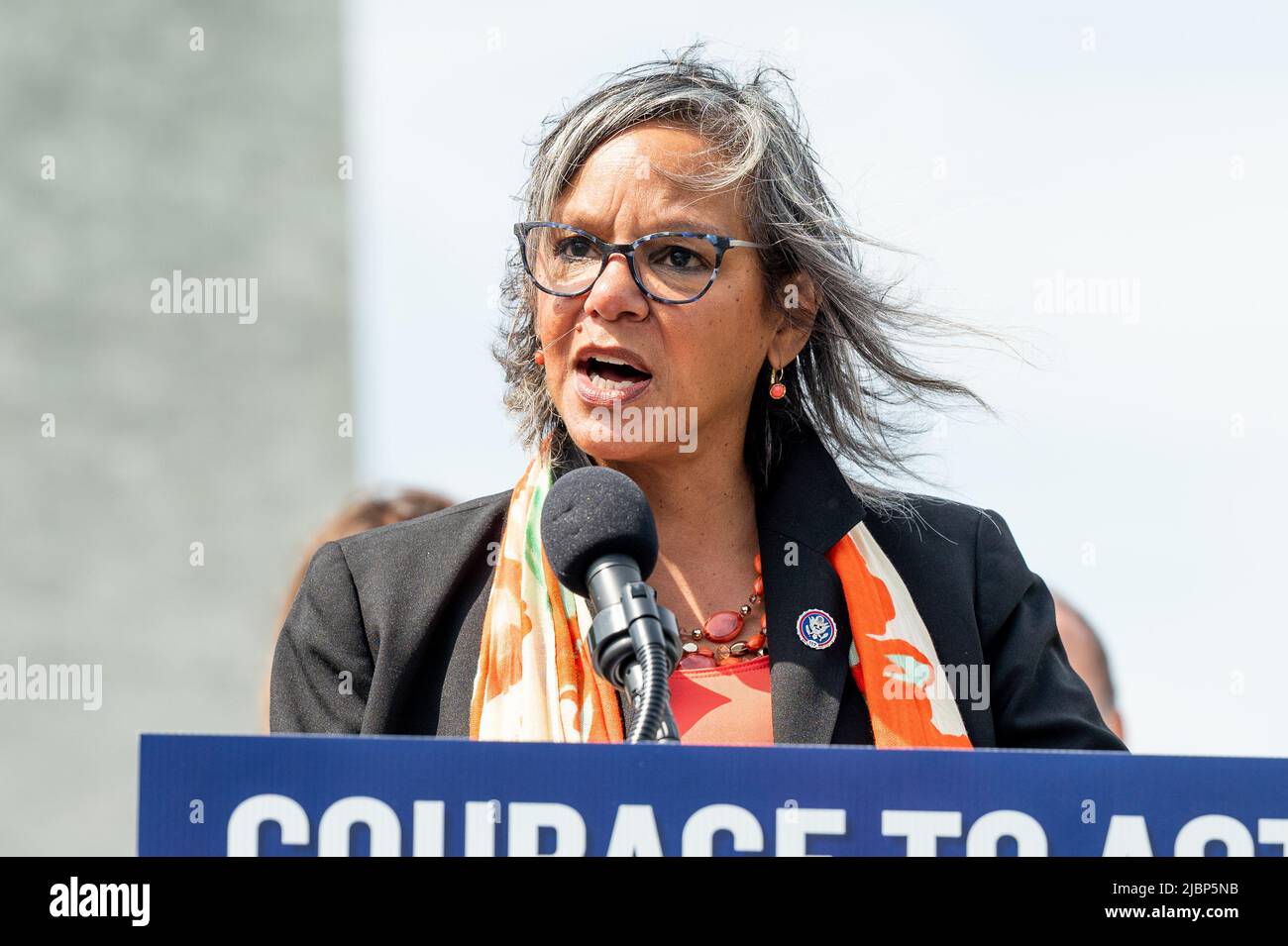 U.S. Representative Robin Kelly (D-IL) speaking at the opening of the ...