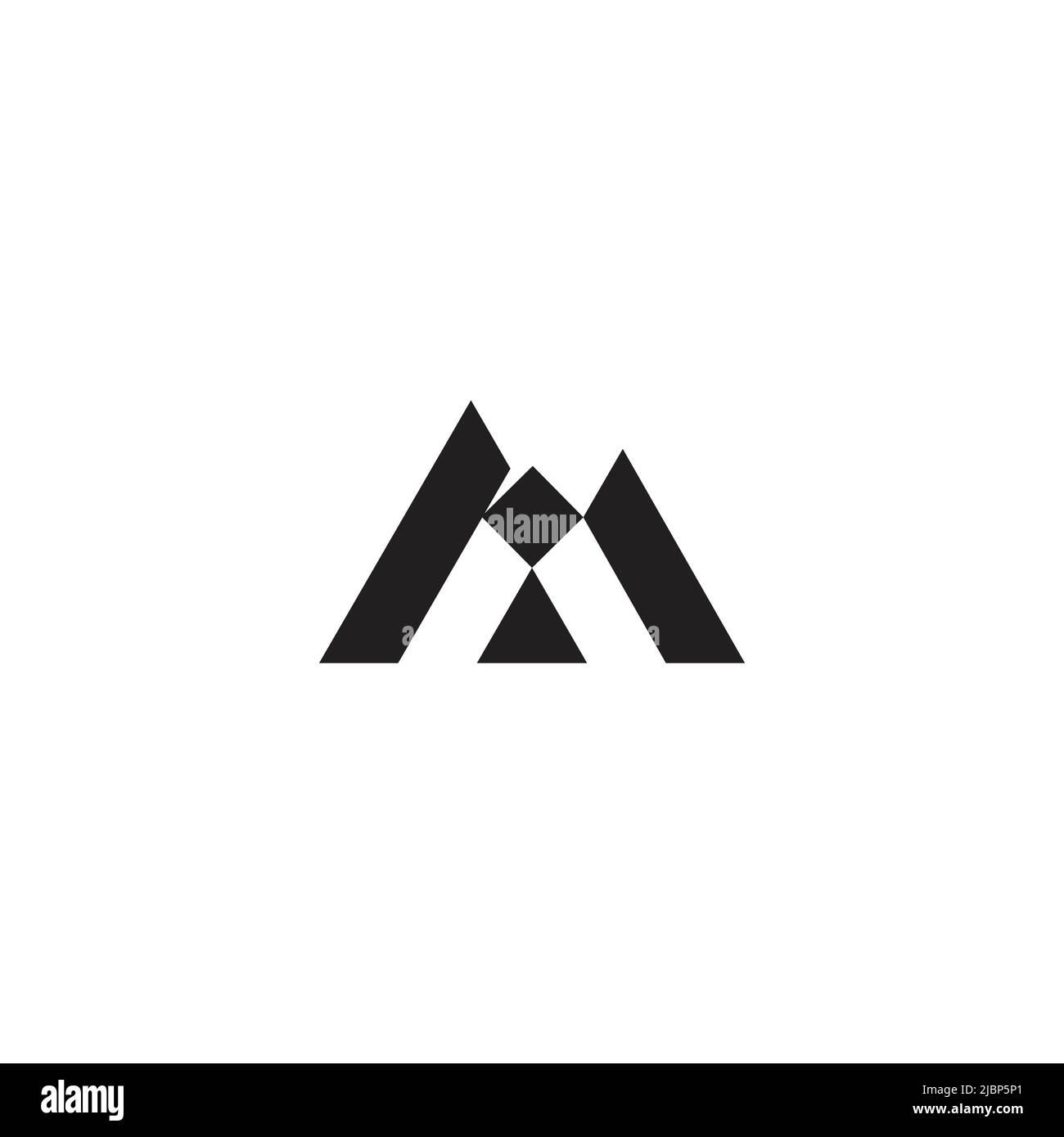 mountain box simple geometric triangle logo vector Stock Vector Image ...