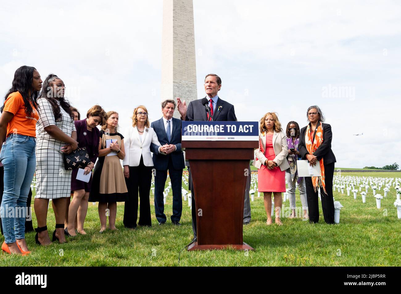 U.S. Senator Richard Blumenthal (D-CT) speaking at the opening of the ...