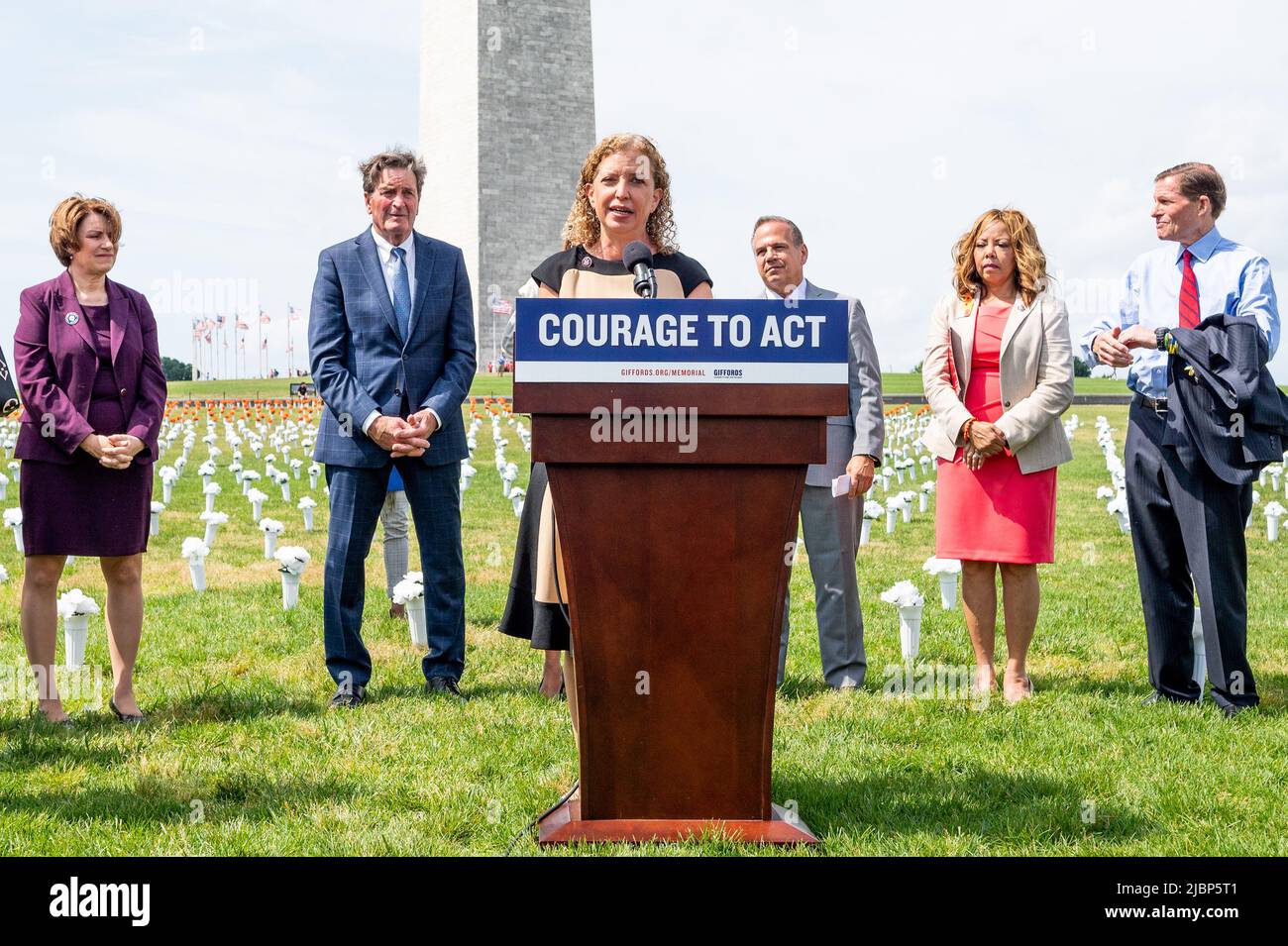 U.S. Representative Debbie Wasserman Schultz (D-FL) speaking at the ...