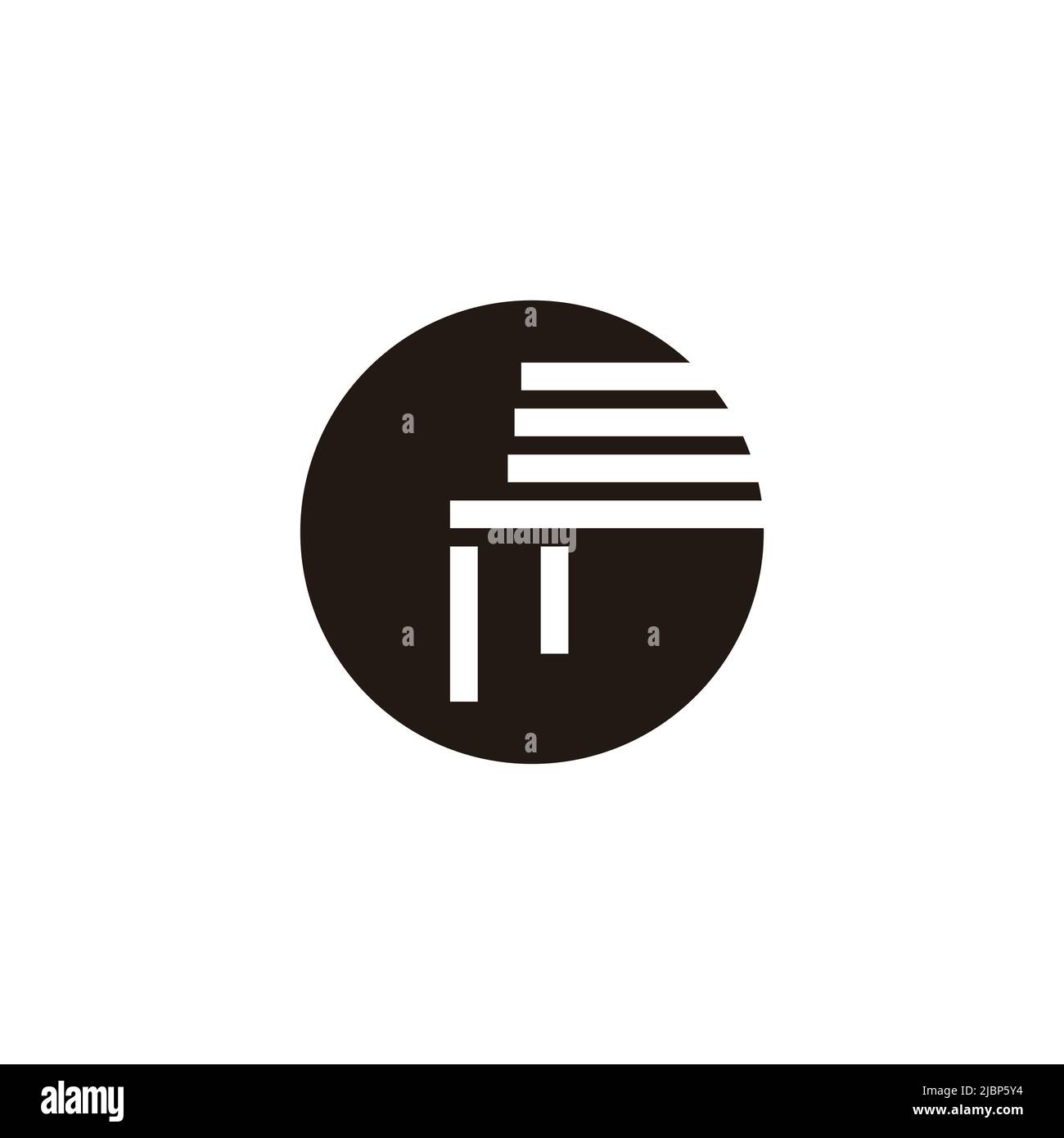 chair bench simple circle negative space logo vector Stock Vector Image ...