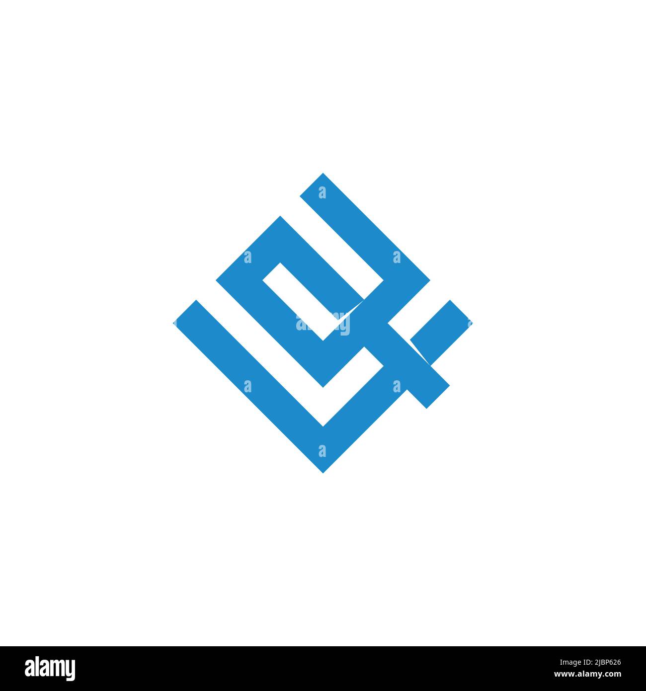 letter av simple geometric linked line logo vector Stock Vector Image ...