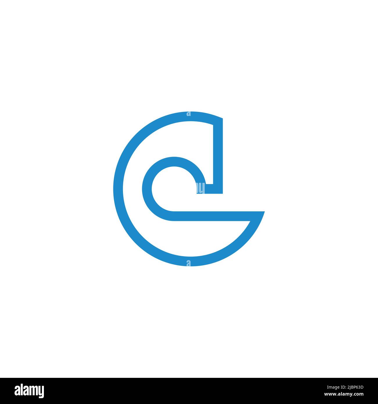 letter c circle blue wave abstract logo vector Stock Vector Image & Art ...