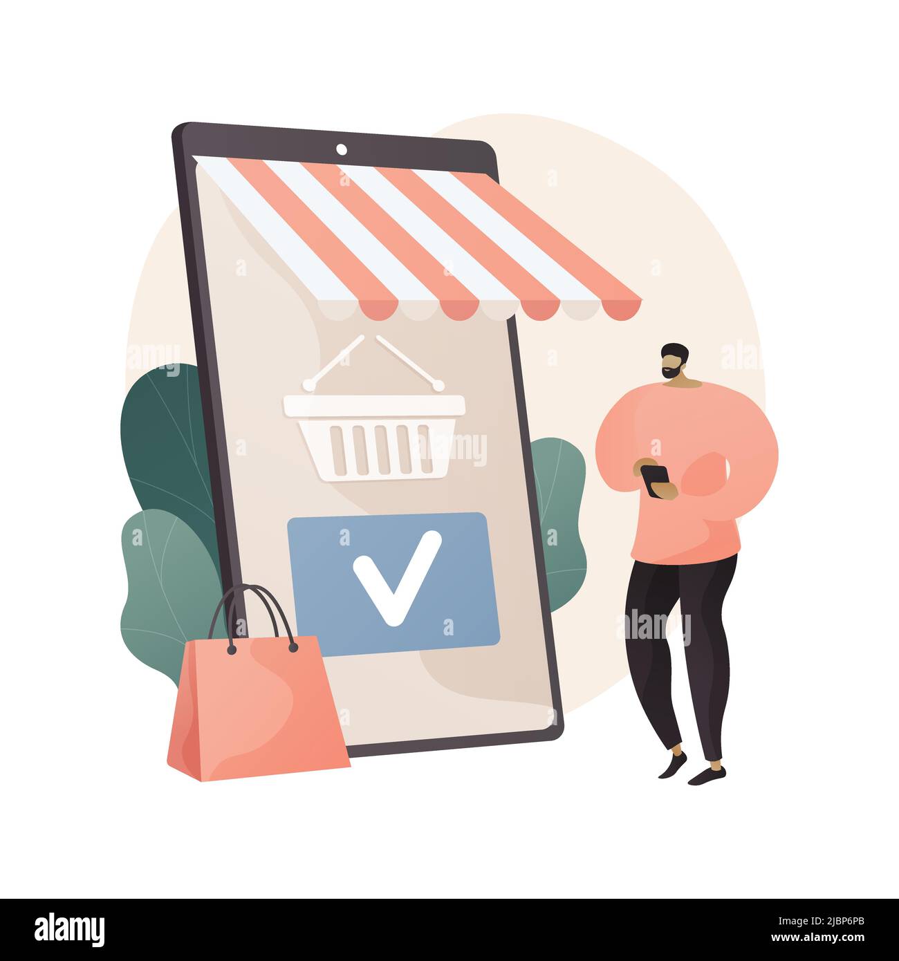 Order placed abstract concept vector illustration Stock Vector Image ...