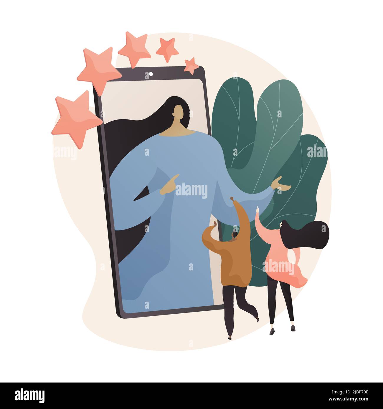 Impression management abstract concept vector illustration Stock Vector ...