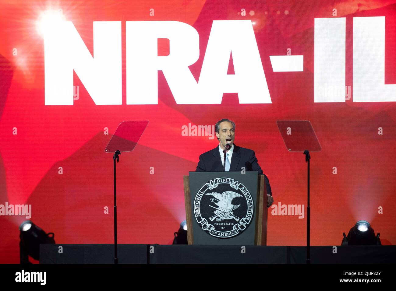 Houston, TX, USA. 27th May, 2022. The NRA's JASON OUIMET, of the ...