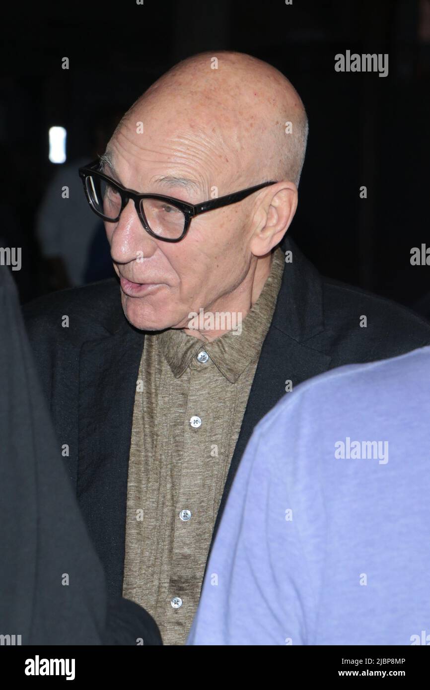 Celebrities including Sir Patrick Stewart and Marcus Mumford arriving ...