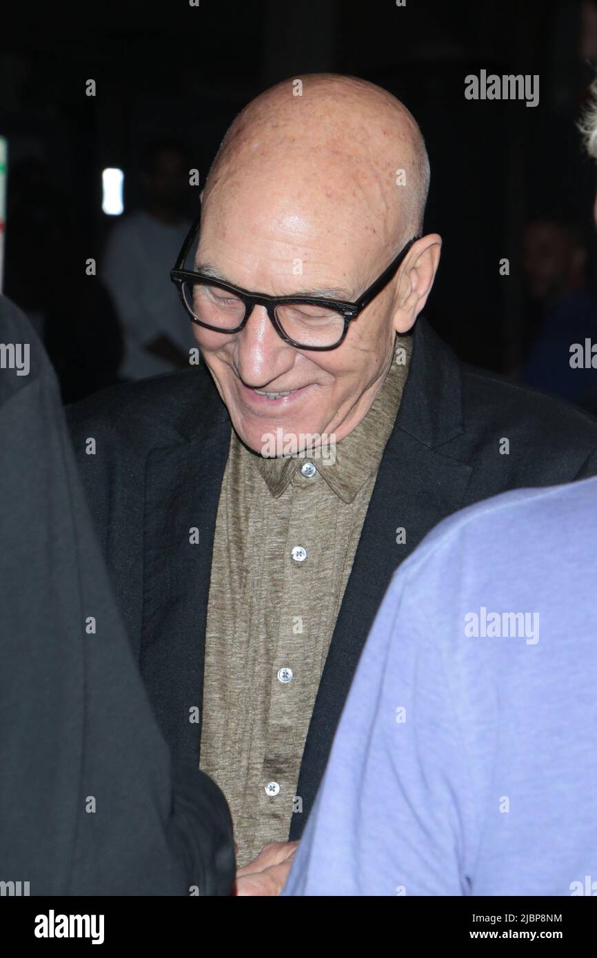 Celebrities including Sir Patrick Stewart and Marcus Mumford arriving ...