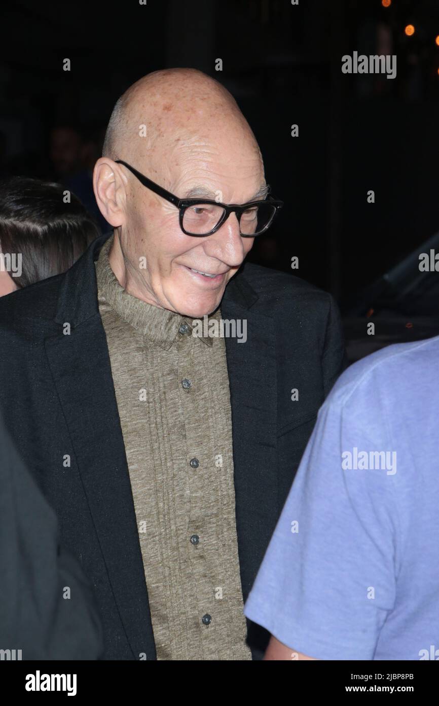 Celebrities including Sir Patrick Stewart and Marcus Mumford arriving ...