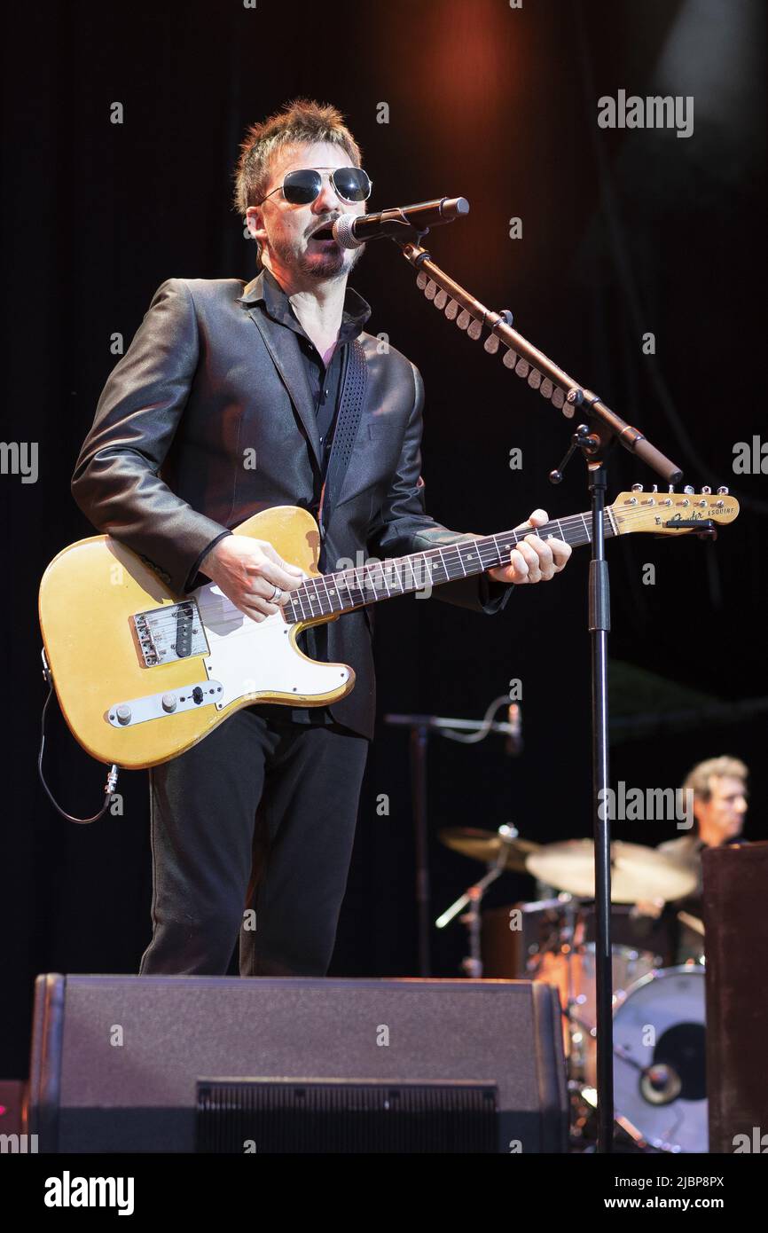 Spanish musician Coque Malla performing at the Noches del Botánico ...