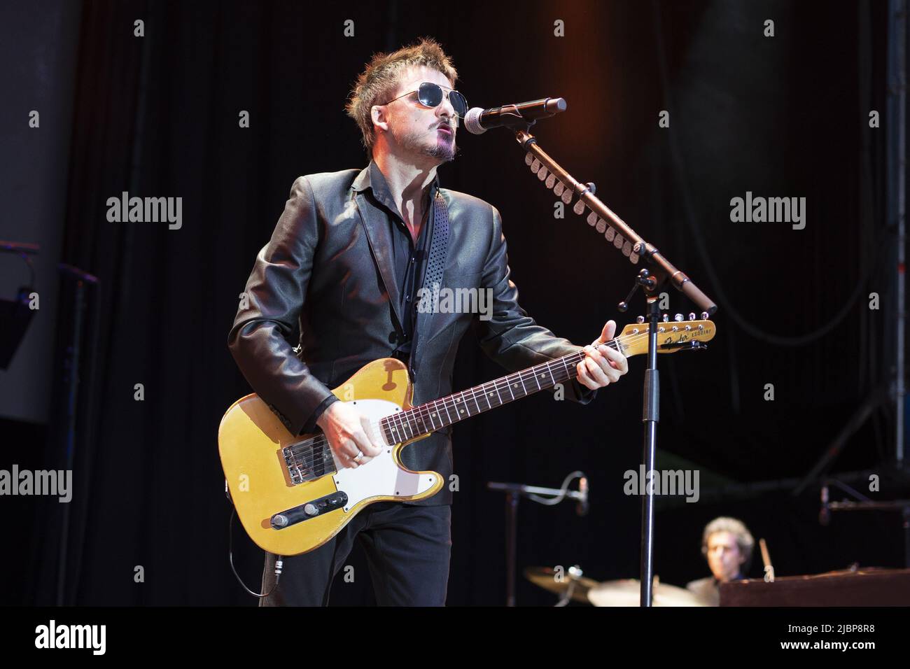Spanish musician Coque Malla performing at the Noches del Botánico ...