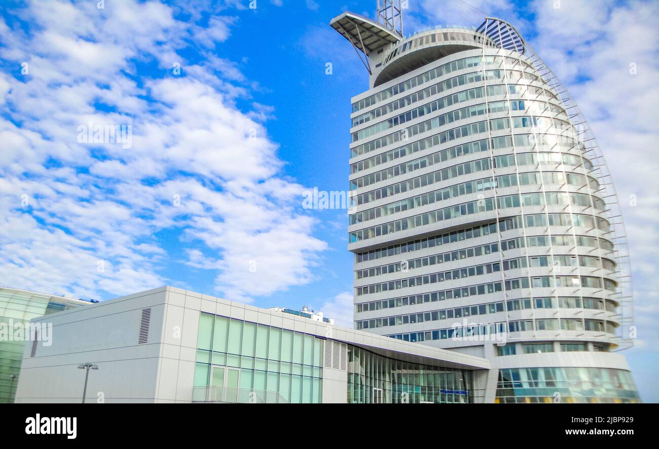 Cityscape and coast panorama of ATLANTIC Hotel Sail City lighthouse ...