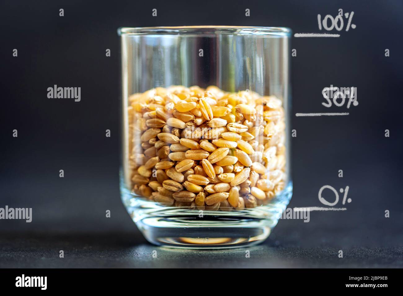 wheat grain storage container shape concept overhead Stock Photo - Alamy