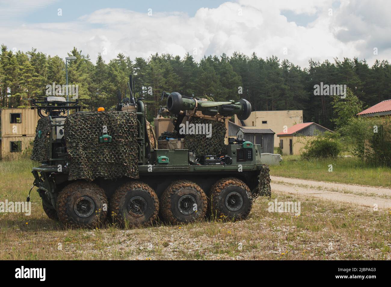 The Project Origin robotic combat vehicle is shown during training for ...