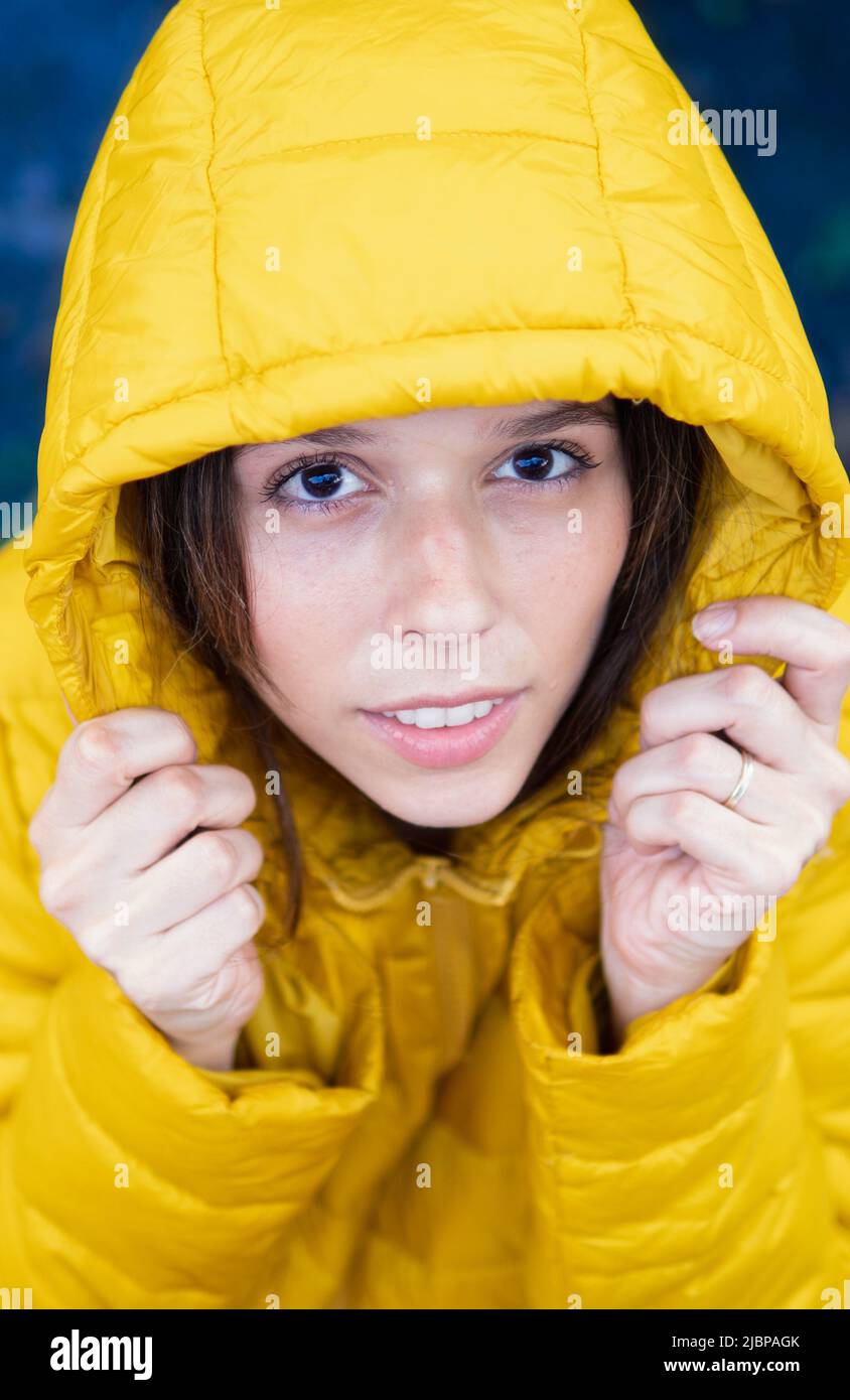 Yellow hair cap hi-res stock photography and images - Alamy