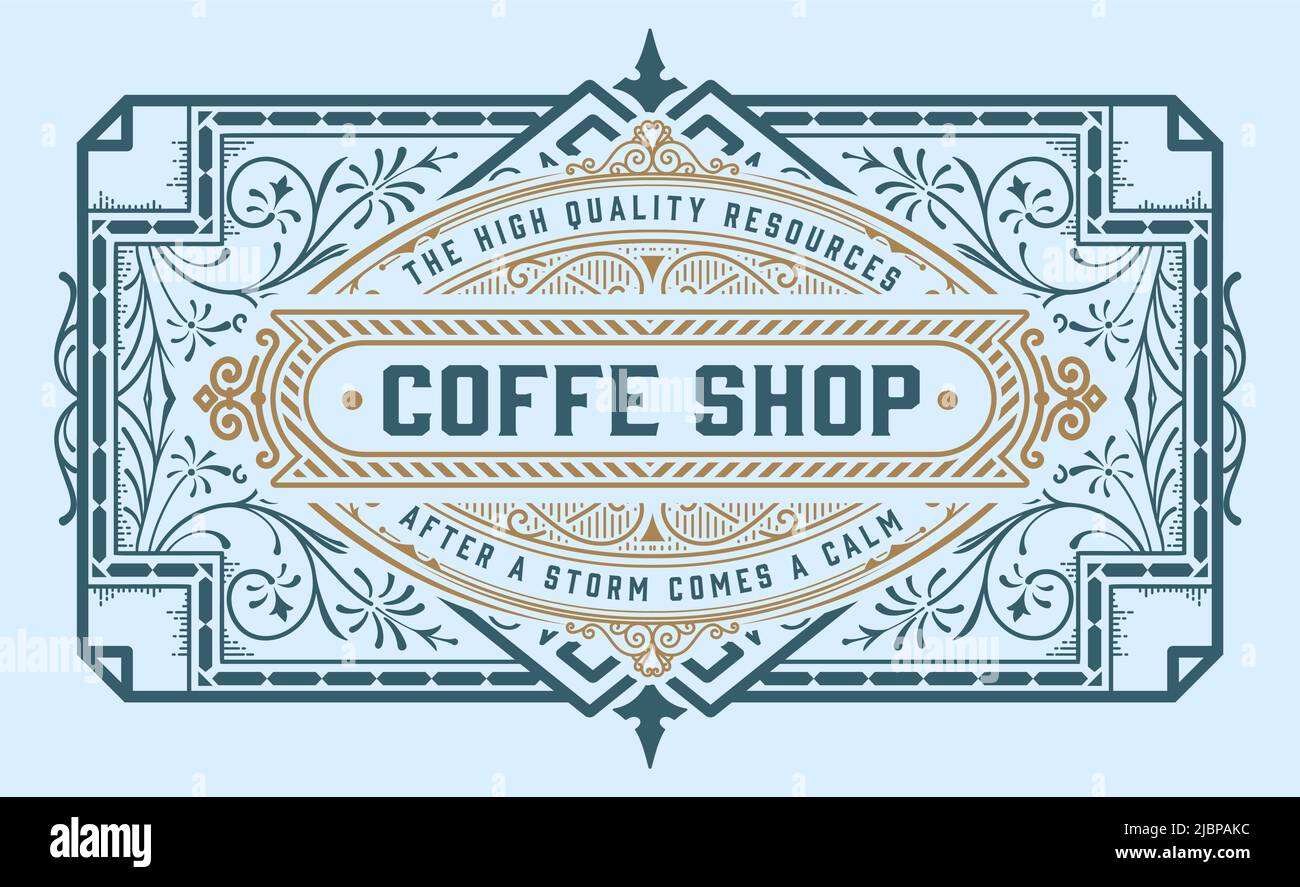 Vector, Coffee Shop label for cafe business Stock Vector Image & Art ...