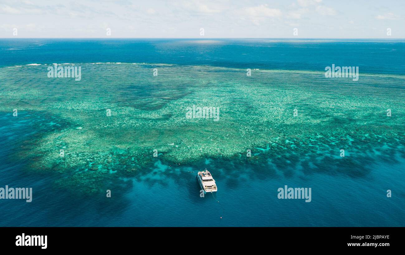 AUSTRALIA, Great Barrier Reef - drone of the great barrier reef in ...