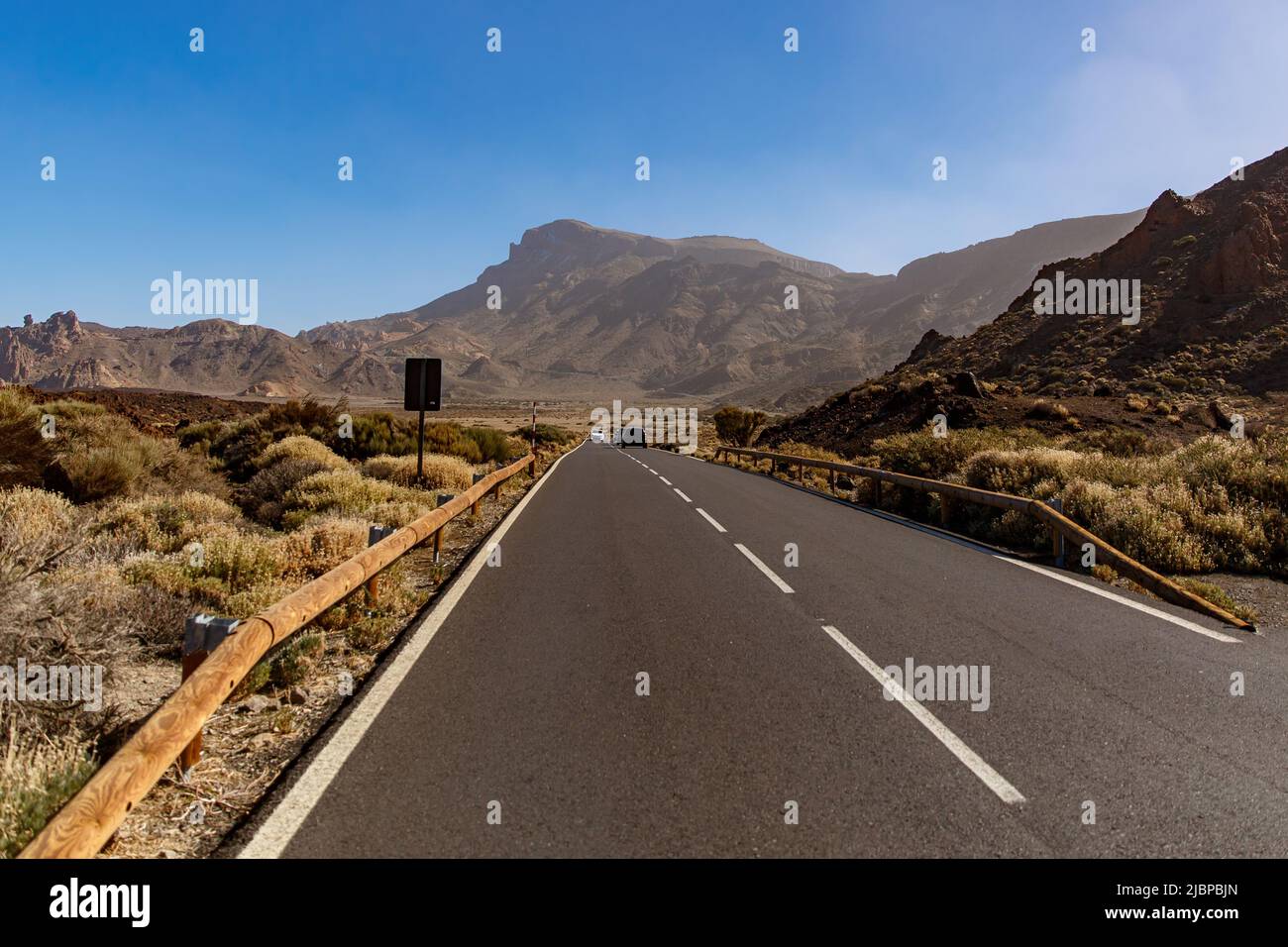 The scenic road through rocks and desert Stock Photo - Alamy