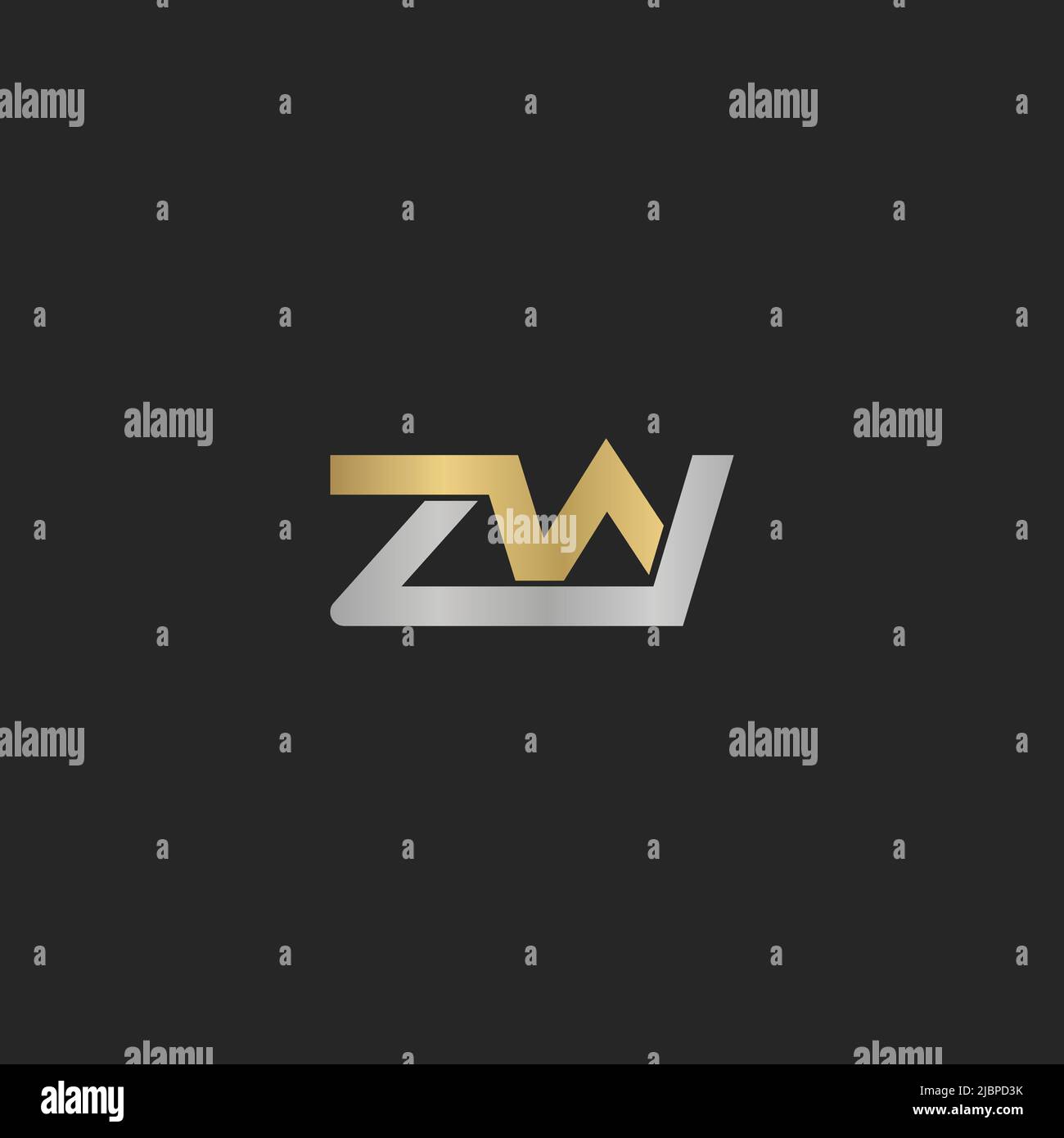 Alphabet letters Initials Monogram logo WZ, ZW, Z and W Stock Vector ...