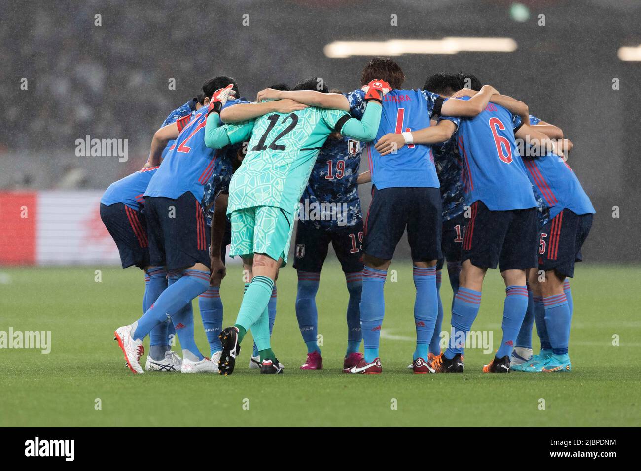 Tokyo, Japan. 6th June, 2022. Japan team group (JPN) Football/Soccer ...