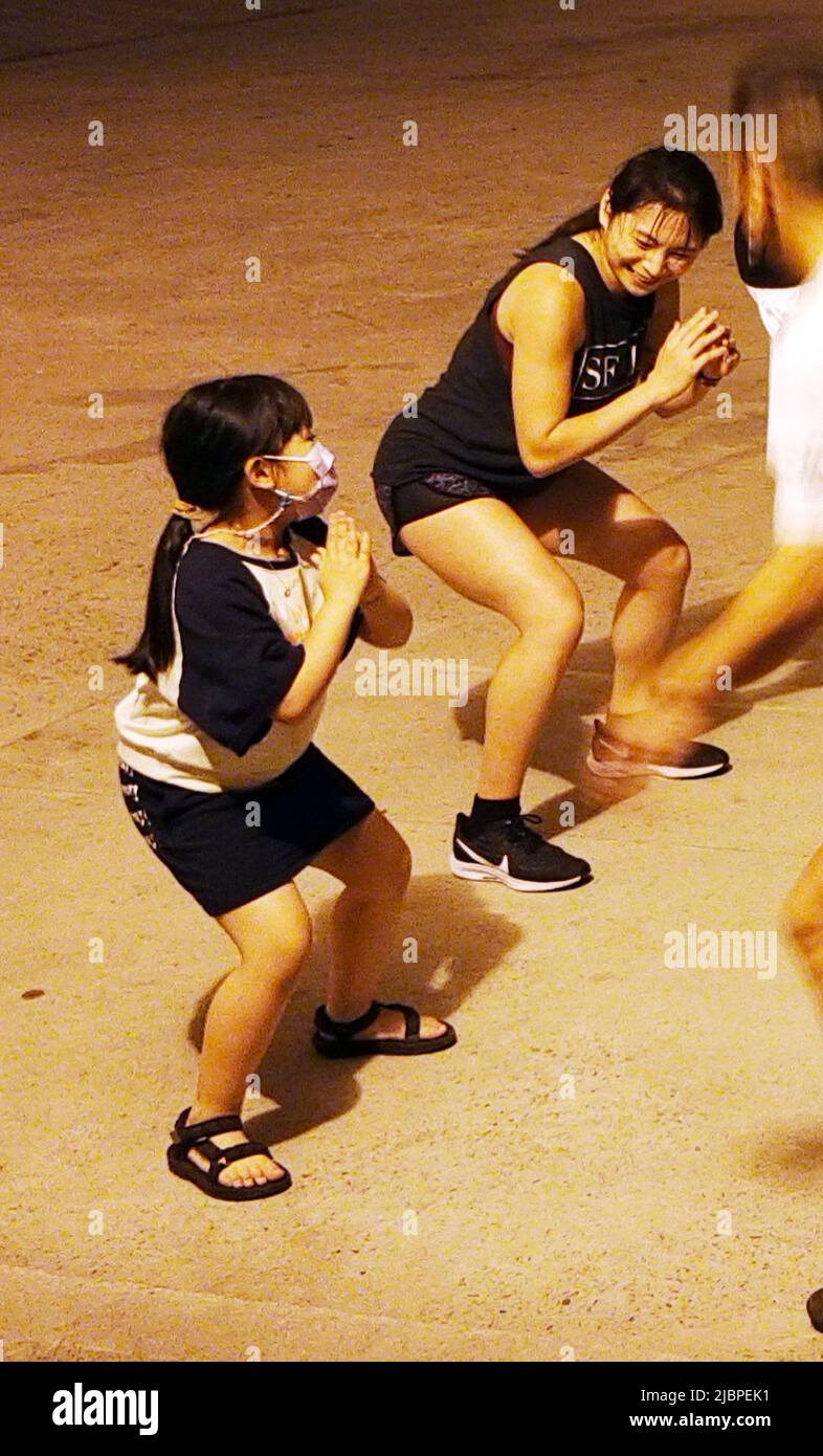 SHANGHAI, CHINA - JUNE 7, 2022 - Chinese and foreign fight fans train ...