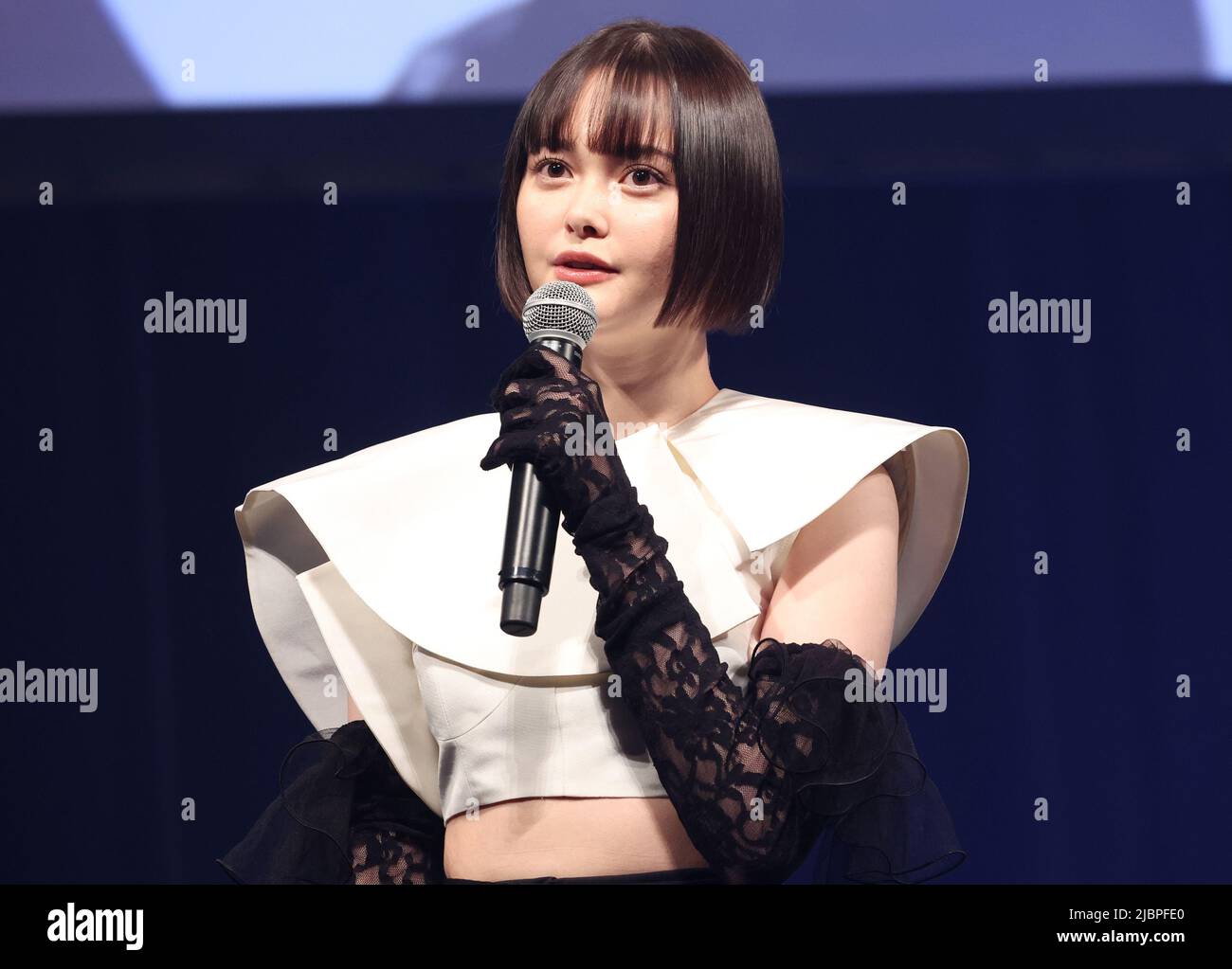 Tokyo, Japan. 7th June, 2022. Japanese actress Tina Tamashiro attends ...