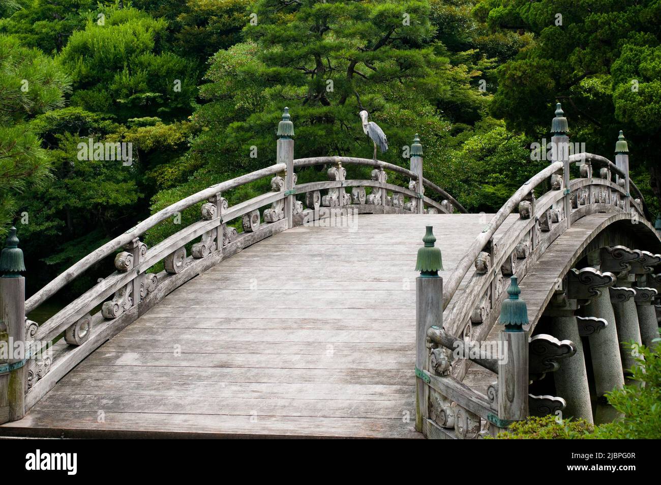 Ornamental bridge, Japanese garden,Kyoto, Japan Stock Photo - Alamy