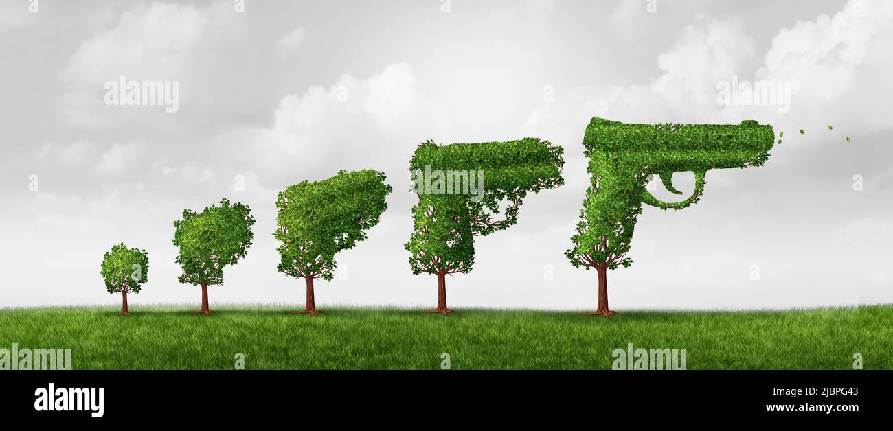 Growing gun use and growth of firearms ownership concept or evolving ...