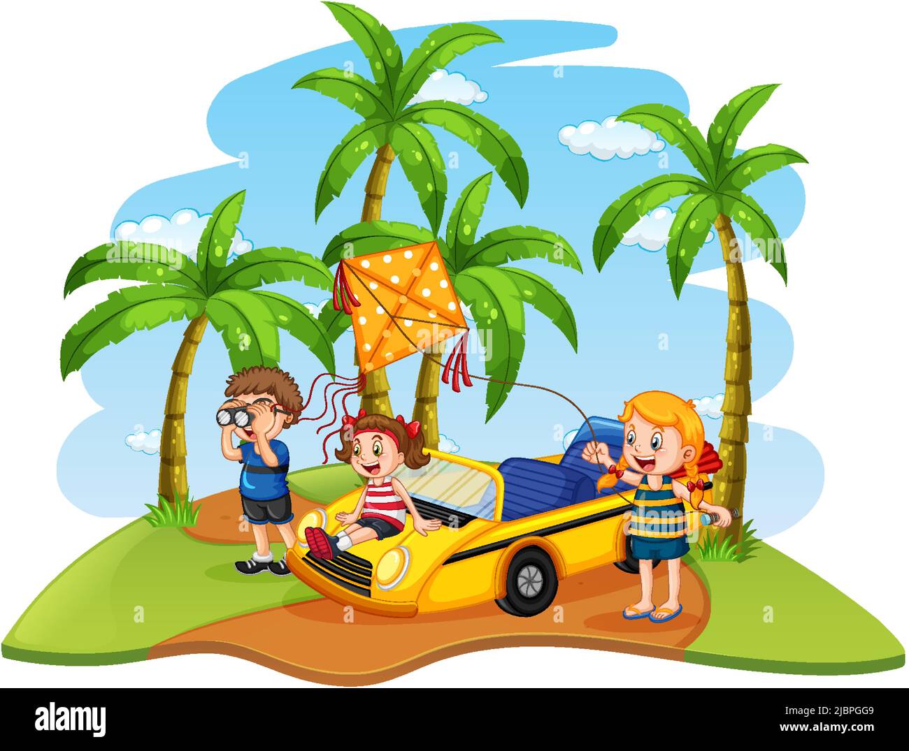 Family Beach Vacation Clip Art