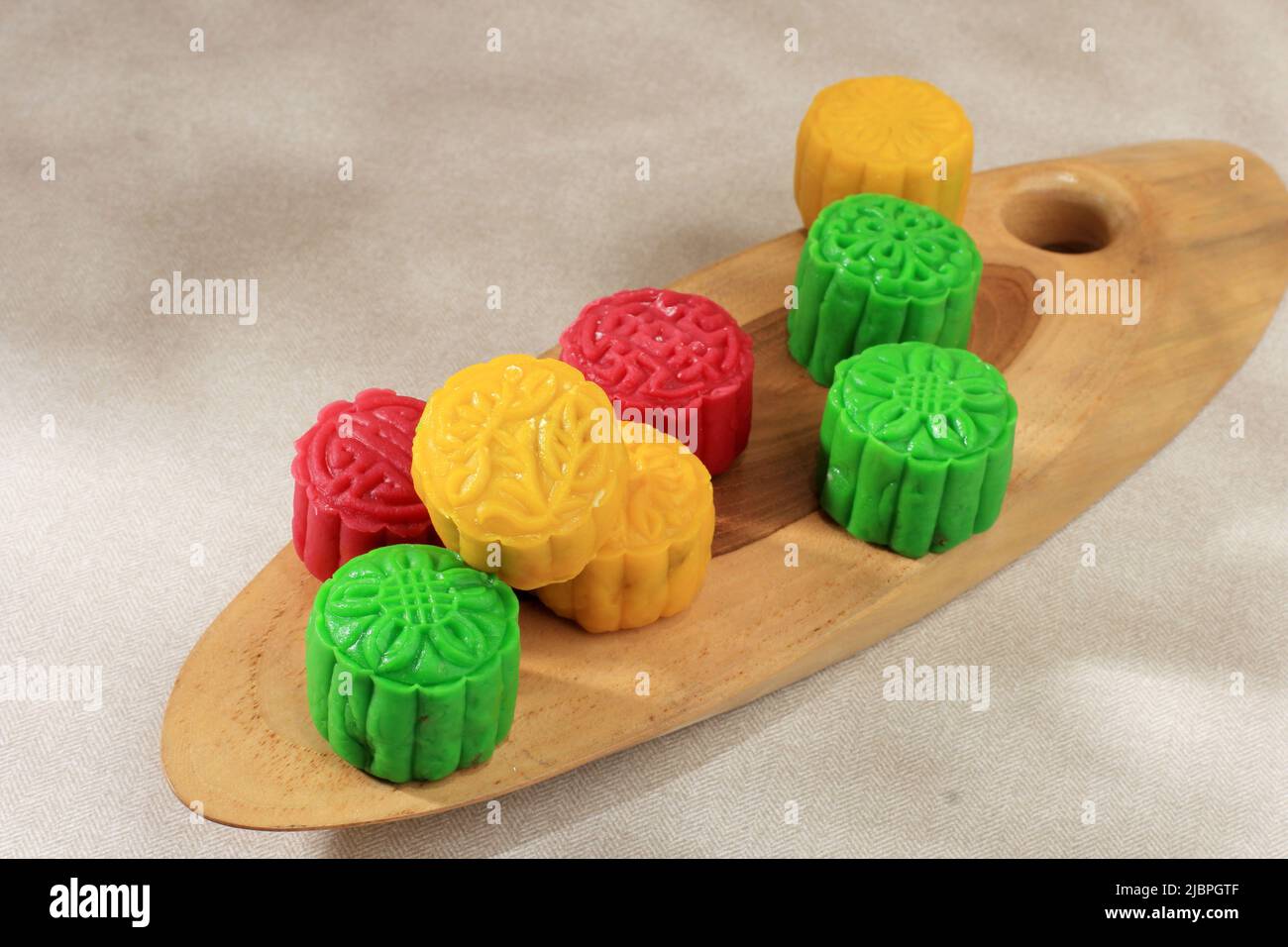 Colorful Snow Skin Moon Cake, Sweet Snowy Mooncake, Traditional Sweet ...