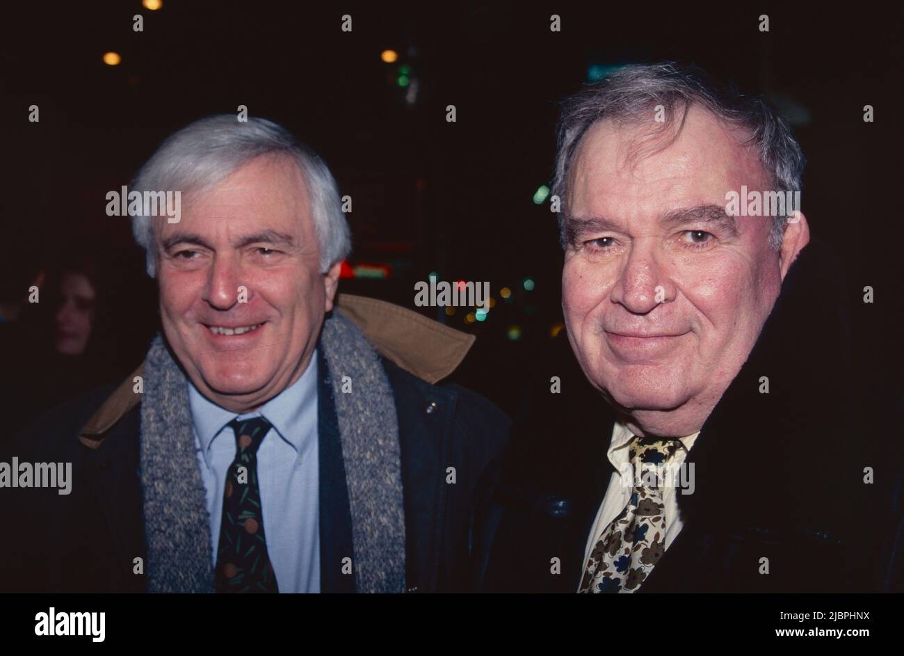 John Kander and Fred Ebb in New York City on December 18, 1994. Photo ...