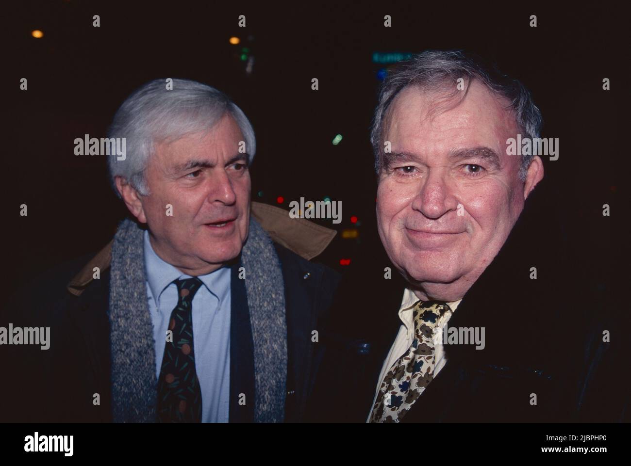 John Kander and Fred Ebb in New York City on December 18, 1994. Photo ...