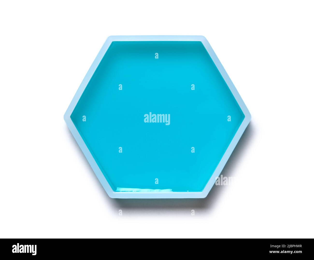 Shampoo Liquid in hexagonal molecular shaped container on white ...