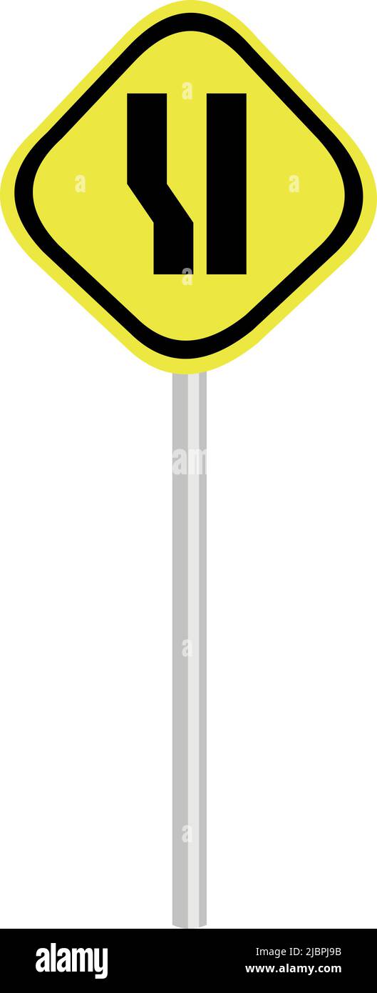 Vector illustration of traffic sign left side spread Stock Vector Image ...