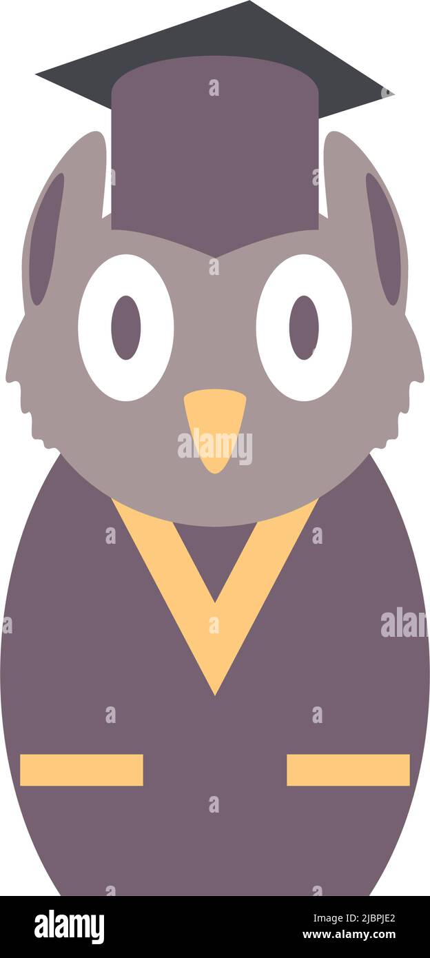 graduate owl cartoon Stock Vector Image & Art - Alamy