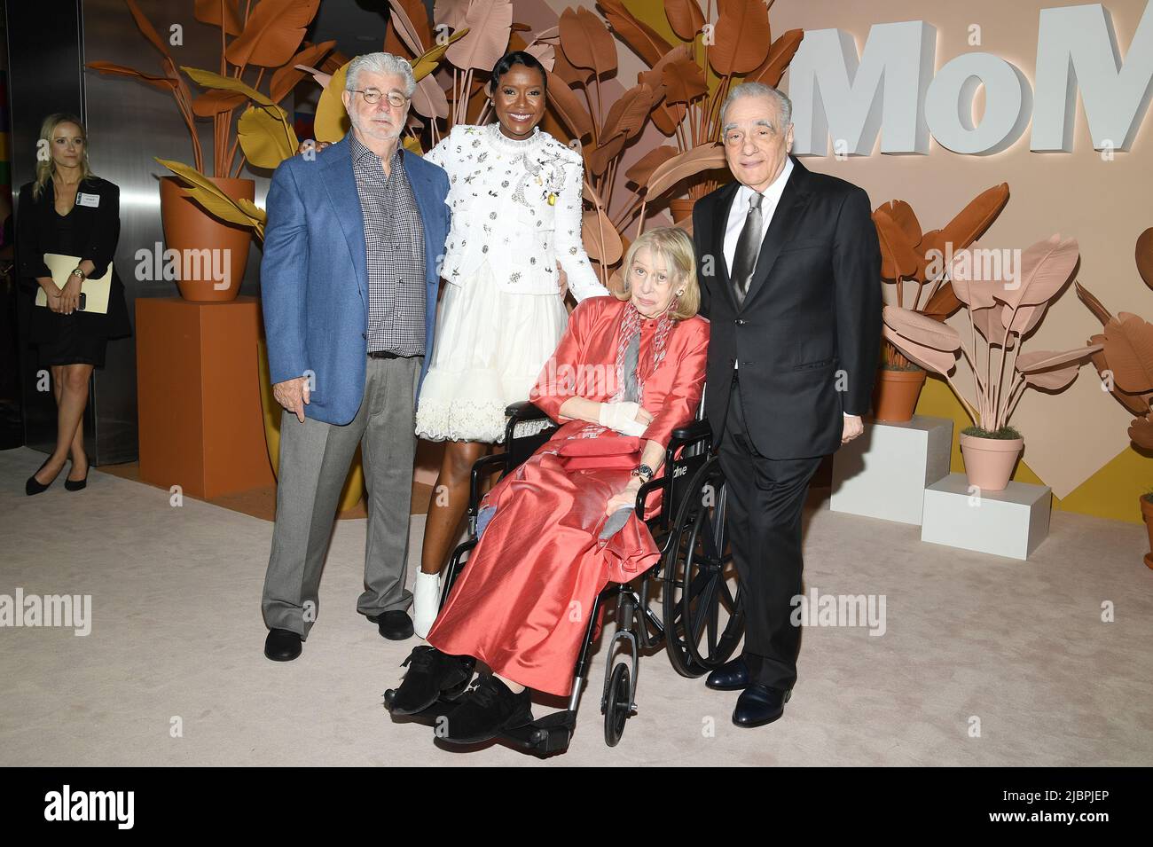 New York, NY, June 7, 2022. (L-R) George Lucas, Mellody Hobson, Helen ...