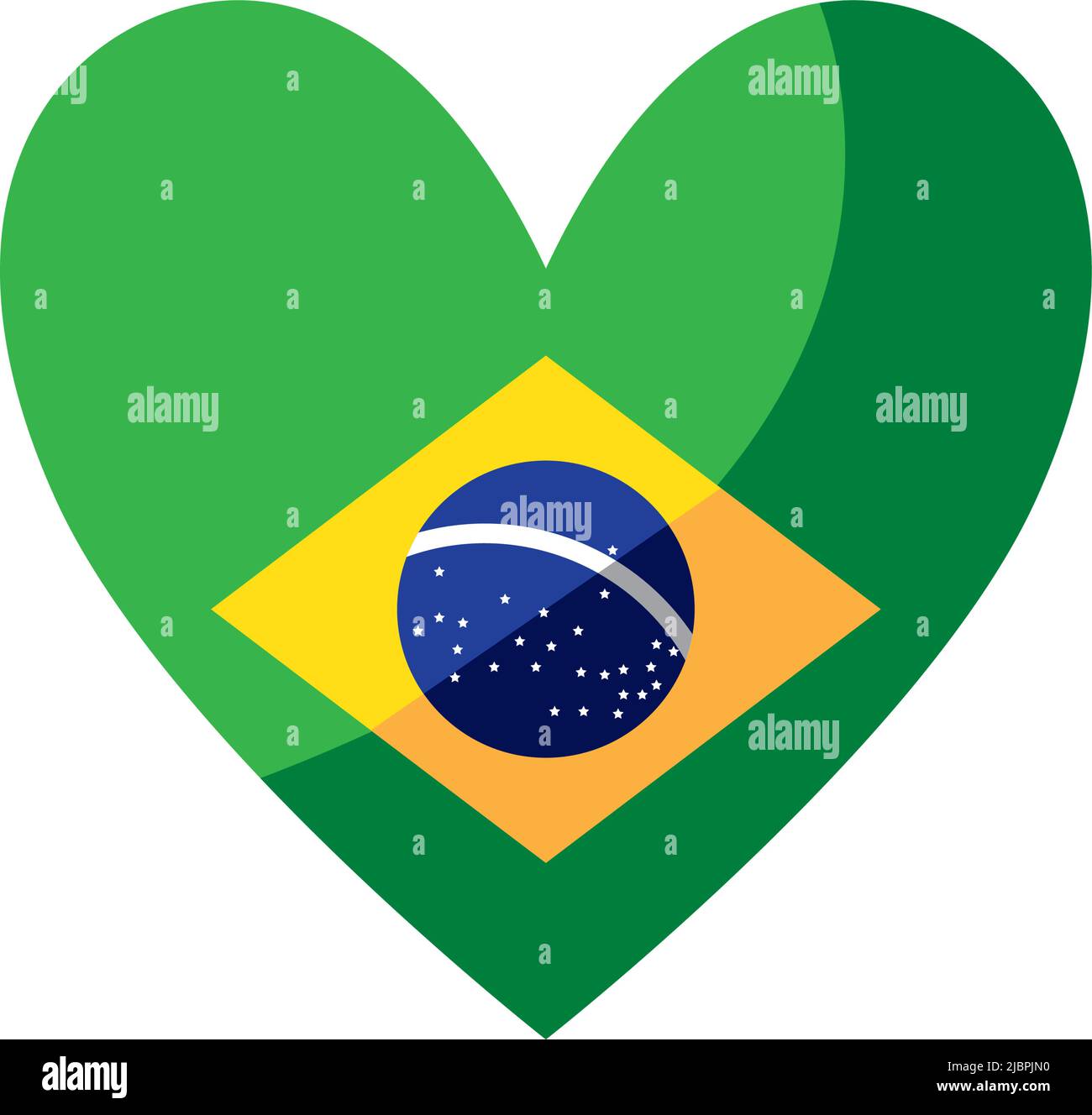 brazil flag in heart Stock Vector Image & Art - Alamy