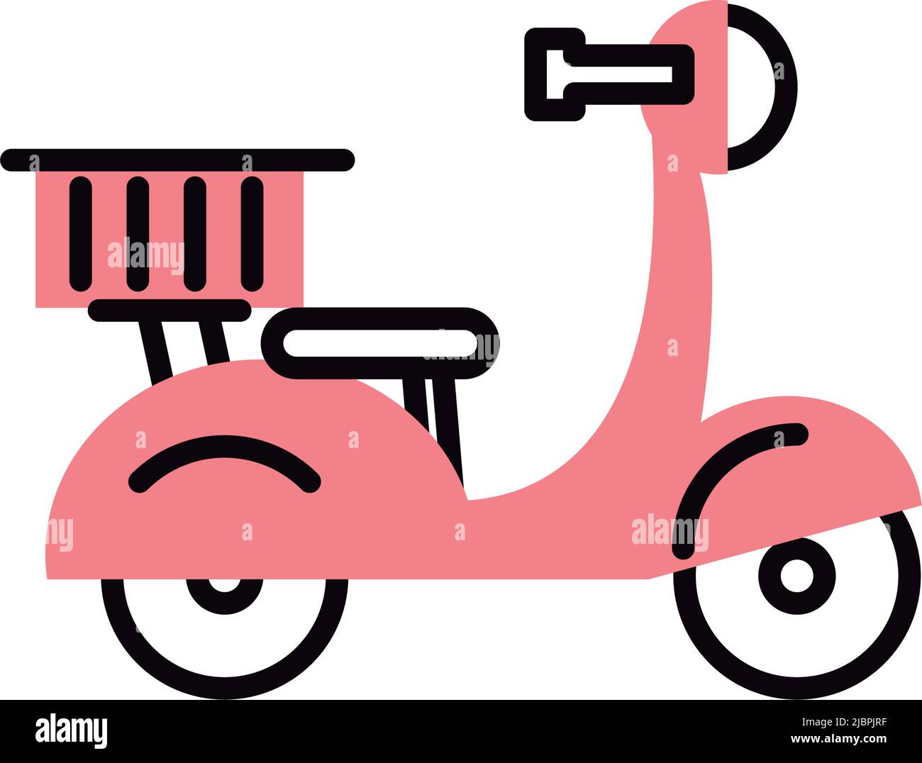 delivery scooter transport Stock Vector Image & Art - Alamy