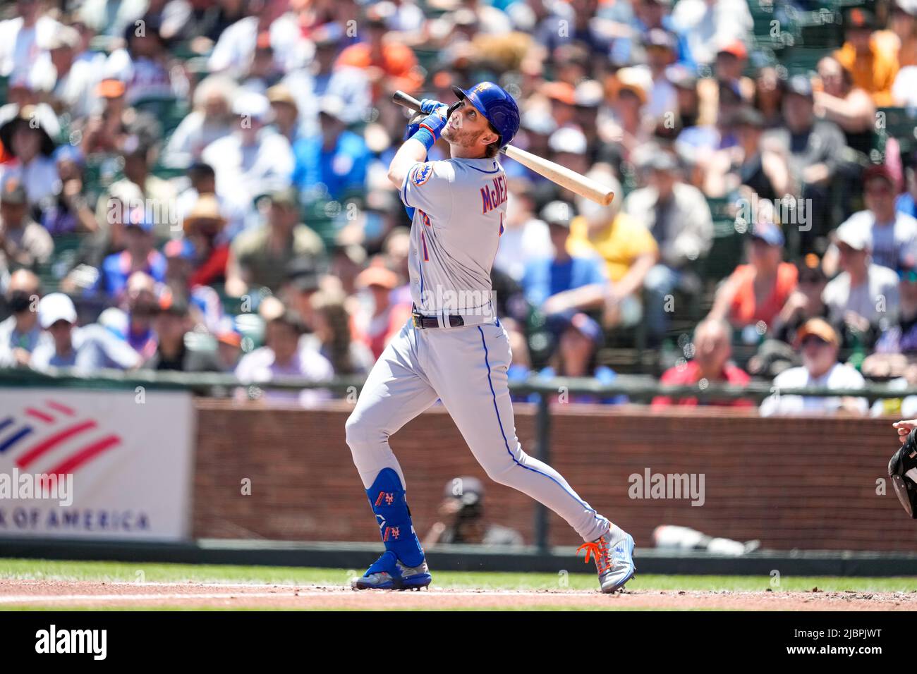 New York Mets Infielder Jeff McNeil (1) during an MLB game between New ...