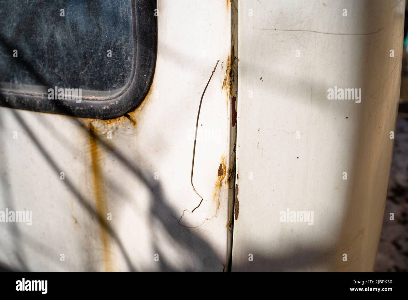 Body rust on white paint hi-res stock photography and images - Alamy