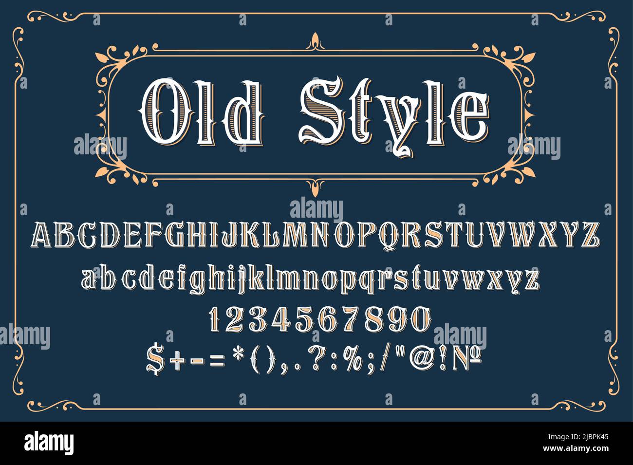 Western retro front, Wild West vintage type alphabet, vector old style ...
