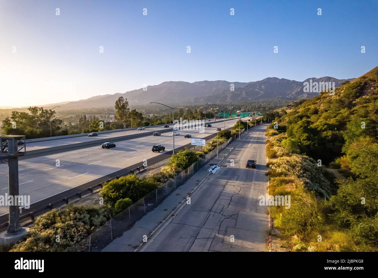 Billboards los angeles freeway hi-res stock photography and images - Alamy