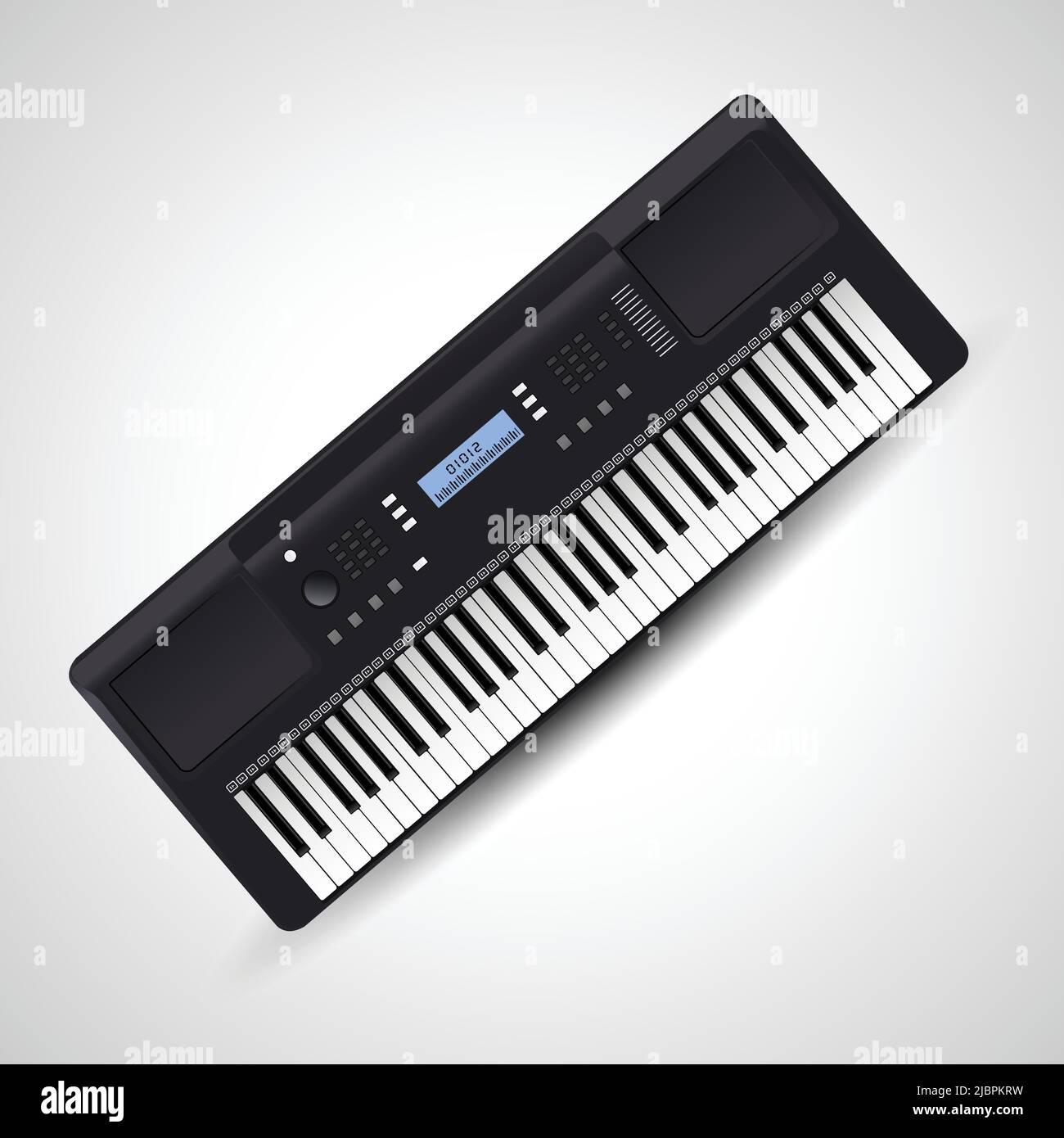 key board top view. vector illustration design Stock Vector Image & Art ...