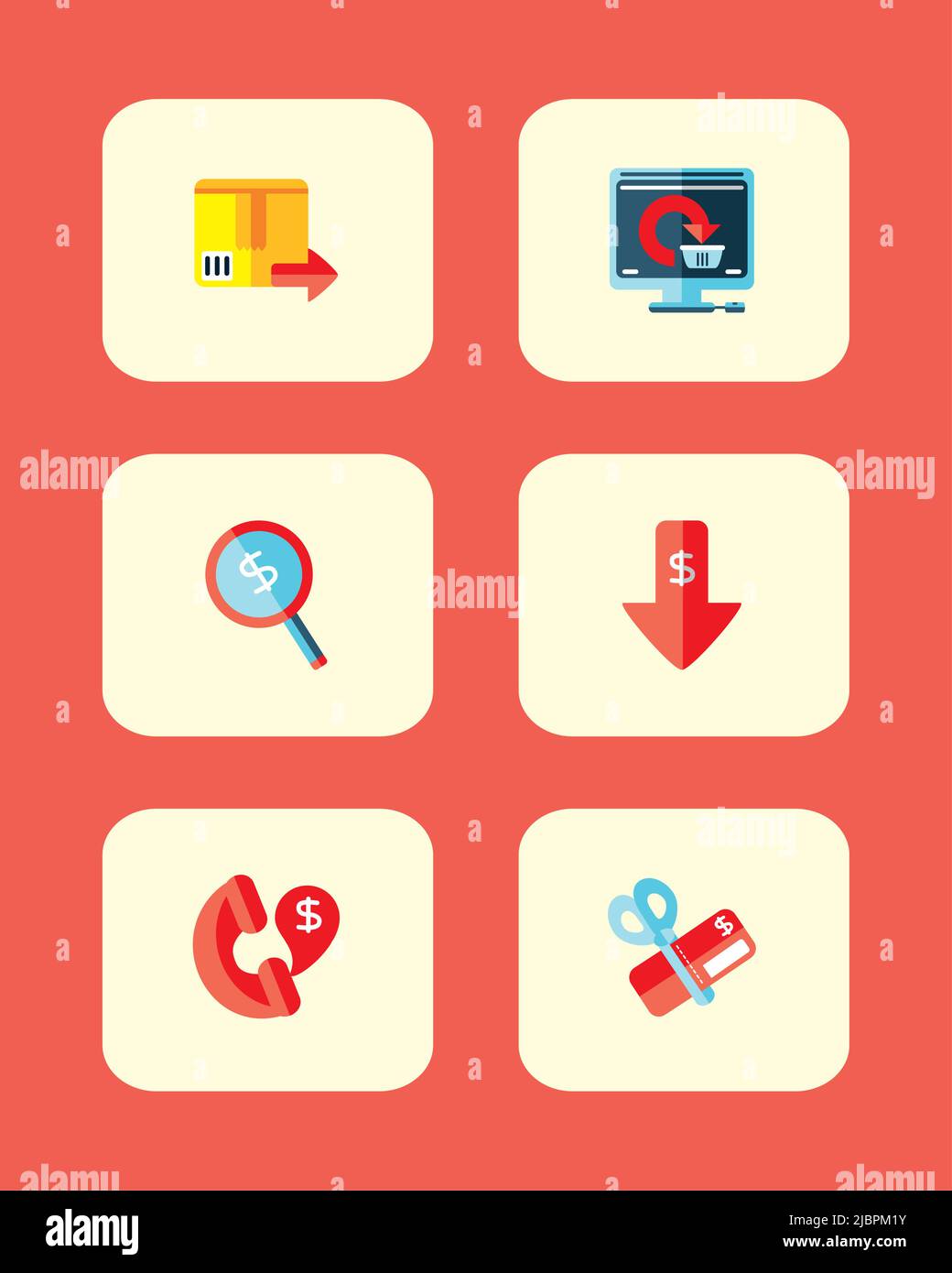 sales ecommerce icons Stock Vector Image & Art - Alamy