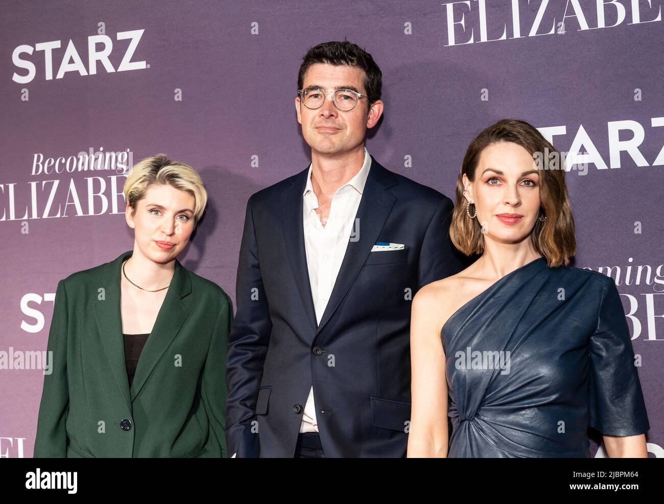 New York, NY - June 7, 2022: Anya Reiss, George Ormond and Jessica ...