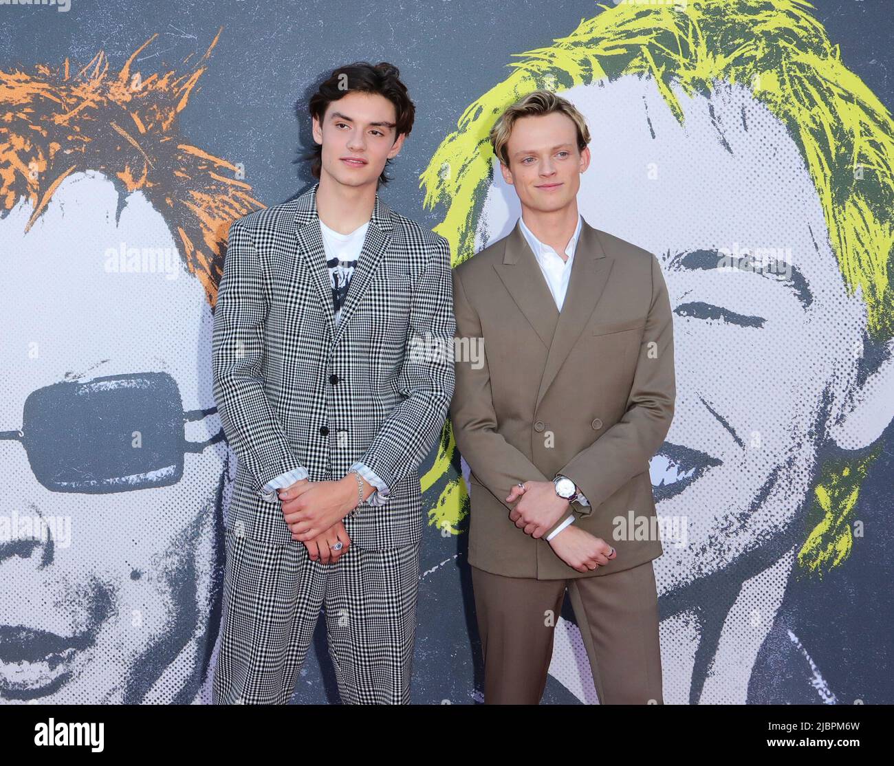 Hollywood, CA, US, June 7, 2022, Louis Partridge, Anson Boon arrives at ...