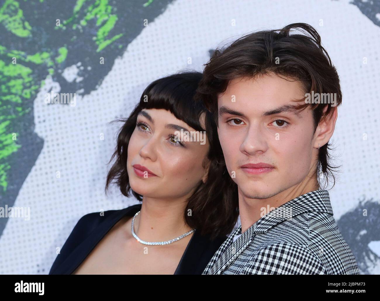 Hollywood, CA, US, June 7, 2022, Louis Partridge, Sydney Chandler ...