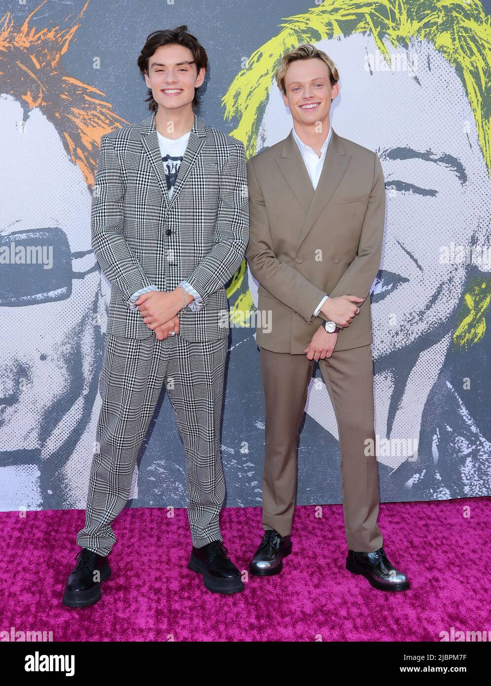 Hollywood, CA, US, June 7, 2022, Louis Partridge, Anson Boon arrives at ...