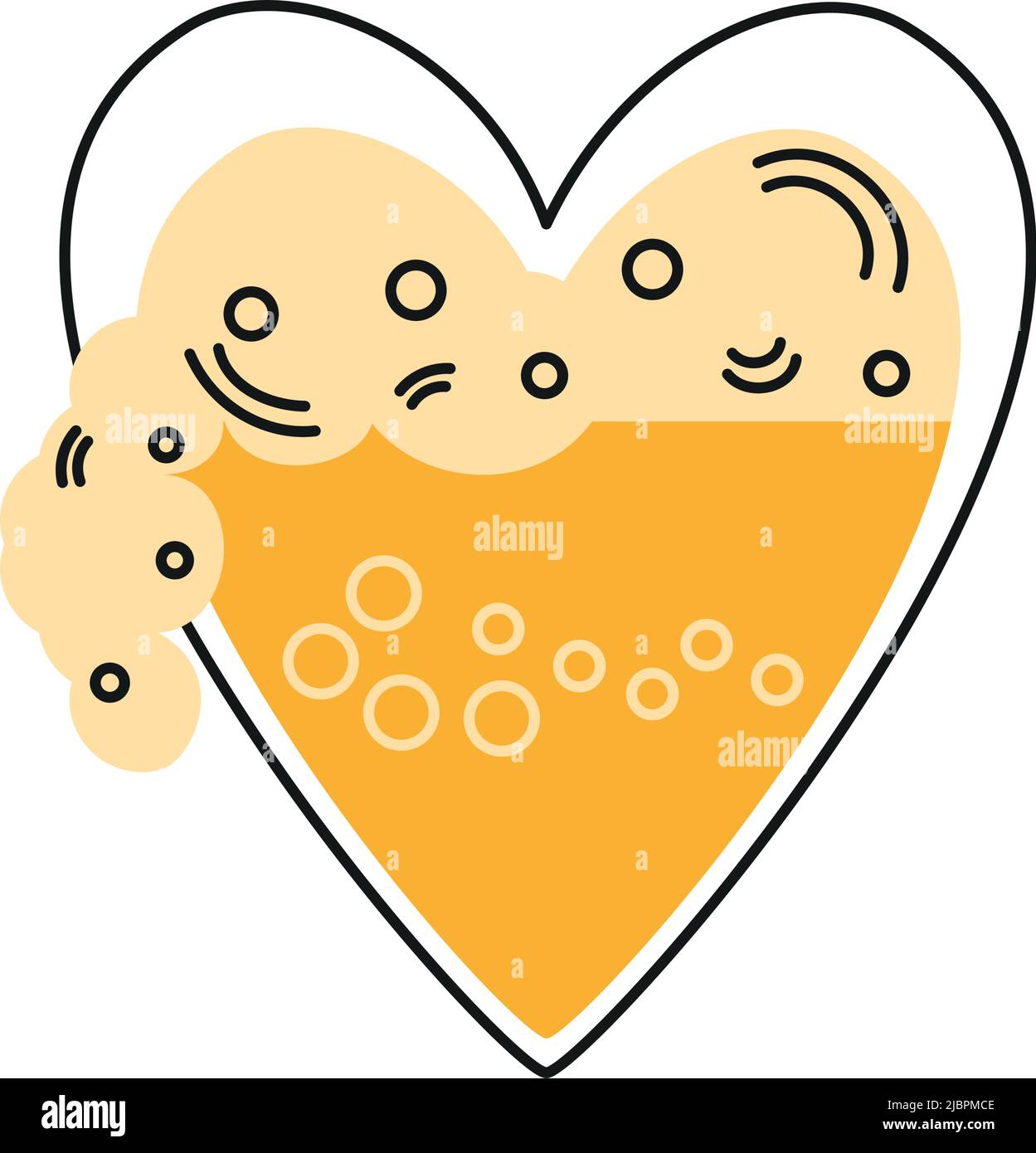 beer drink in heart Stock Vector Image & Art - Alamy