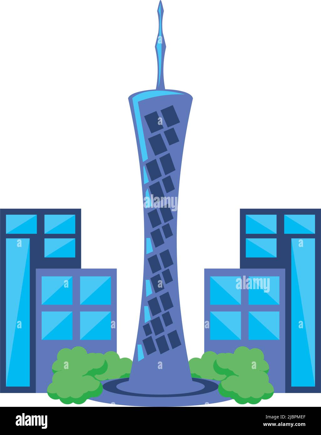 Canton tower china view Cut Out Stock Images & Pictures - Alamy